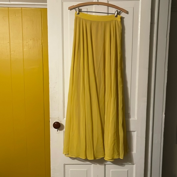 Lucy Paris | Skirts | Lucy Paris Mustard Maxi Skirt | Poshmark